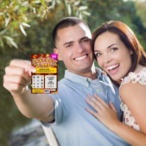 10 Pack - Pregnancy Announcement Lottery Scratch-Off Tickets | 4x6 Authentic Looking | Great for Baby Announcements | Perfect for Pregnancy Announcement for Grandparents, Future Dad, or Friends!