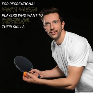 Killerspin Impact D2, Table Tennis Paddles, Table Tennis Racket, Ping Pong Paddle Case, Table Tennis Equipment for Beginners/Intermediates, 5-ply Wood