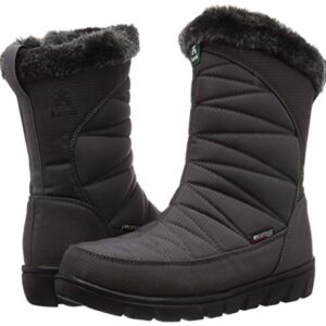 Kamik Women's Hannah Zip W Snow Boot, Black, 6 Wide