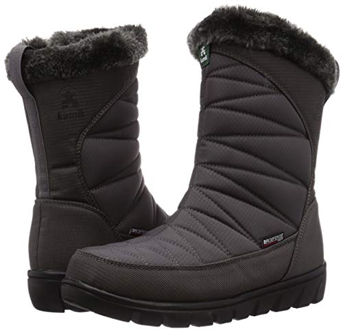 Kamik Women's Hannah Zip W Snow Boot, Black, 6 Wide