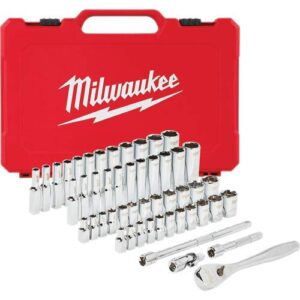 50 pc. 1/4" dr. ratchet & socket set - sae & metric