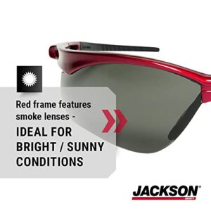 Jackson Safety SG Safety Glasses - Eye Protection for Men & Women - ANSI Z87.1 - Pack of 12 (Multiple Styles)