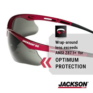 Jackson Safety SG Safety Glasses - Eye Protection for Men & Women - ANSI Z87.1 - Pack of 12 (Multiple Styles)