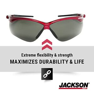 Jackson Safety SG Safety Glasses - Eye Protection for Men & Women - ANSI Z87.1 - Pack of 12 (Multiple Styles)