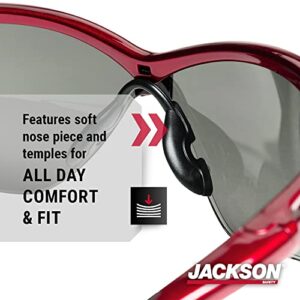 Jackson Safety SG Safety Glasses - Eye Protection for Men & Women - ANSI Z87.1 - Pack of 12 (Multiple Styles)