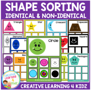 identical & non-identical shape sorting mats