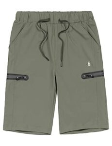 little donkey andy men’s ultra-stretch quick dry lightweight bermuda shorts drawstring zipper pocket hiking travel golf sage s