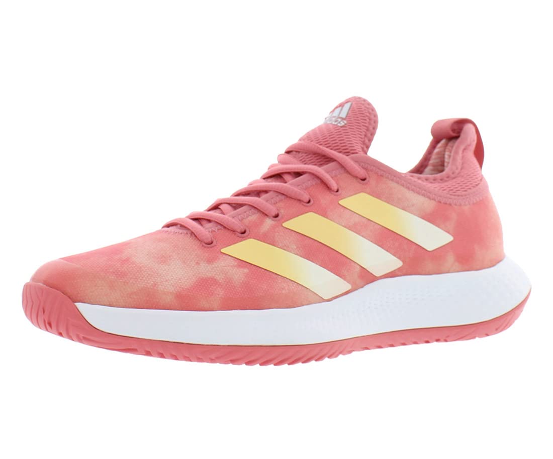 adidas Women's Defiant Generation Tennis Shoe, Hazy Rose/Acid Orange/Cream White, 8.5