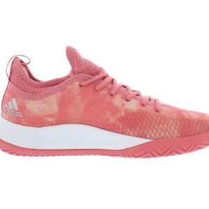 adidas Women's Defiant Generation Tennis Shoe, Hazy Rose/Acid Orange/Cream White, 8.5