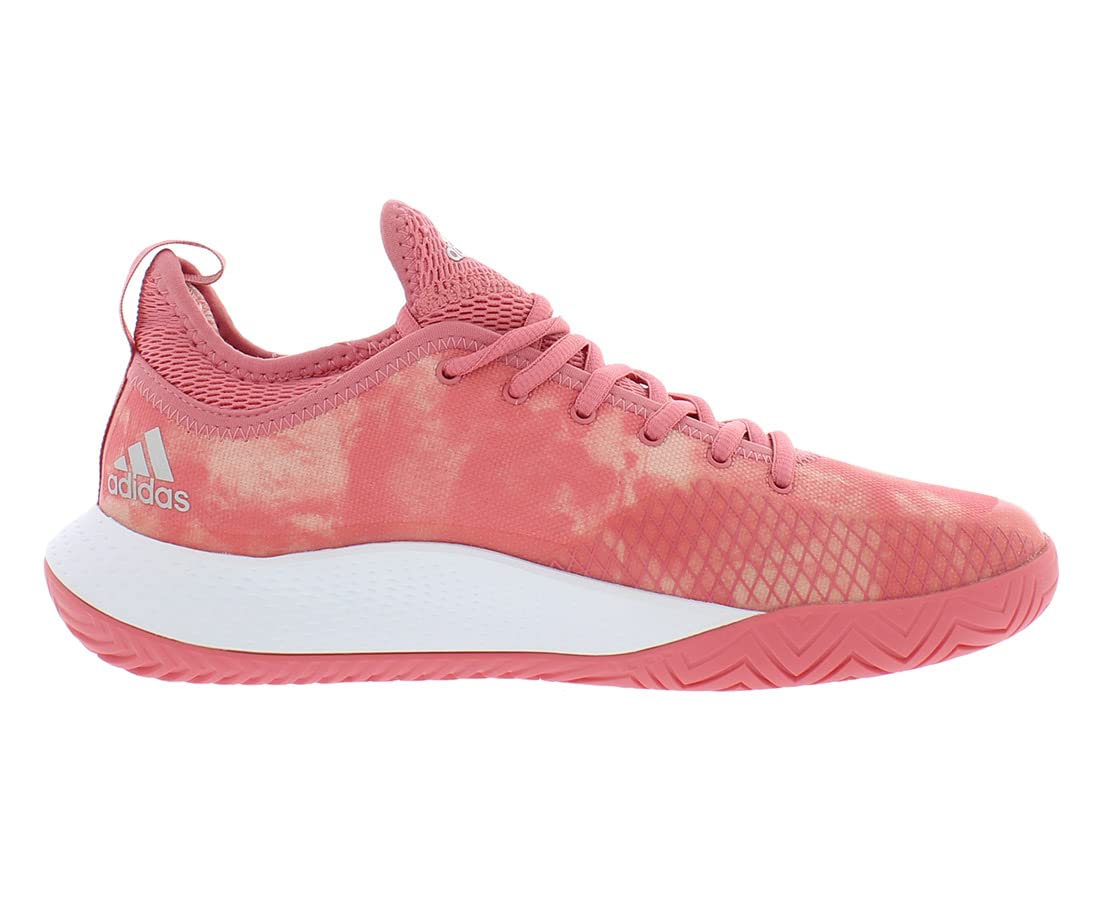 adidas Women's Defiant Generation Tennis Shoe, Hazy Rose/Acid Orange/Cream White, 8.5