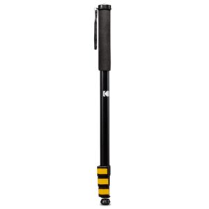 kodak photogear 72” portable monopod | 21”-72” lightweight aluminum monopod | 4-section flip lock adjustment, smartphone adapter, rubber foot with retractable spike, wrist strap & bonus e-guide & case