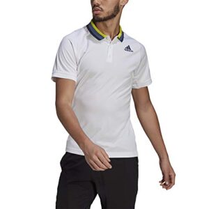 adidas,mens,freelift heather pb polo,white/crew navy,xx-large