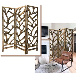 Screen Gems Room Divider, Brown