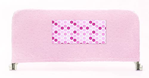 Cosie Covers Bed Rail for Toddlers, Toddler Bed Rail Guard for Kids, Extra Tall, Fits Twin, Full, Queen and King - Extra Long 54" Pink