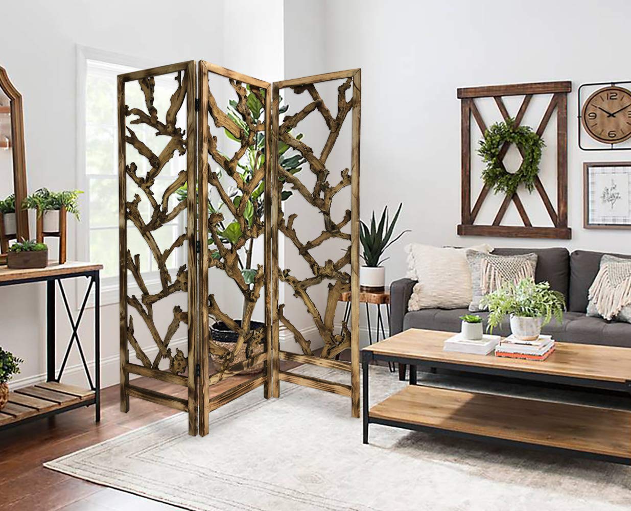 Screen Gems Room Divider, Brown