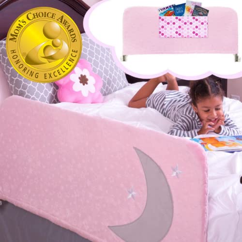 Cosie Covers Bed Rail for Toddlers, Toddler Bed Rail Guard for Kids, Extra Tall, Fits Twin, Full, Queen and King - Extra Long 54" Pink