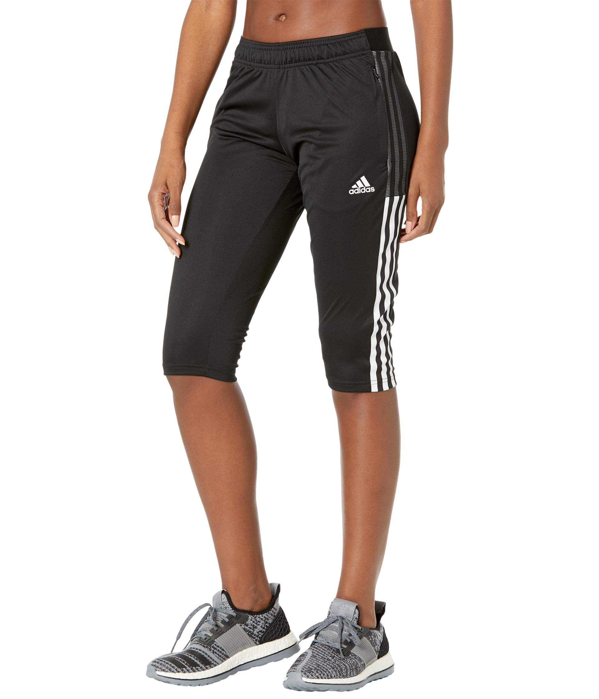 adidas womens Tiro 21 3/4 Pants Black X-Large