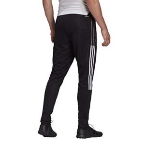 adidas Men's Tiro 21 Track Pants, Black/White, Small