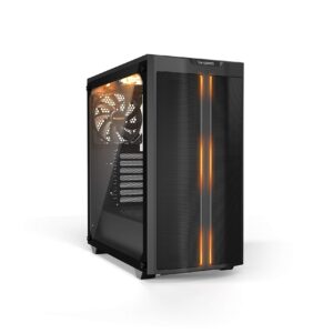 be quiet! Pure Base 500DX ATX Mid Tower PC case | ARGB | 3 Pre-Installed Pure Wings 2 Fans | Tempered Glass Window | Black | BGW37