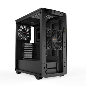 be quiet! Pure Base 500DX ATX Mid Tower PC case | ARGB | 3 Pre-Installed Pure Wings 2 Fans | Tempered Glass Window | Black | BGW37