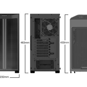 be quiet! Pure Base 500DX ATX Mid Tower PC case | ARGB | 3 Pre-Installed Pure Wings 2 Fans | Tempered Glass Window | Black | BGW37