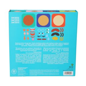 Manhattan Toy Making Faces 34-Piece Bilingual Emotion Toy for Kids 3 Years and Up for English and French Learning