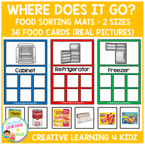 where does it go? food sorting mats