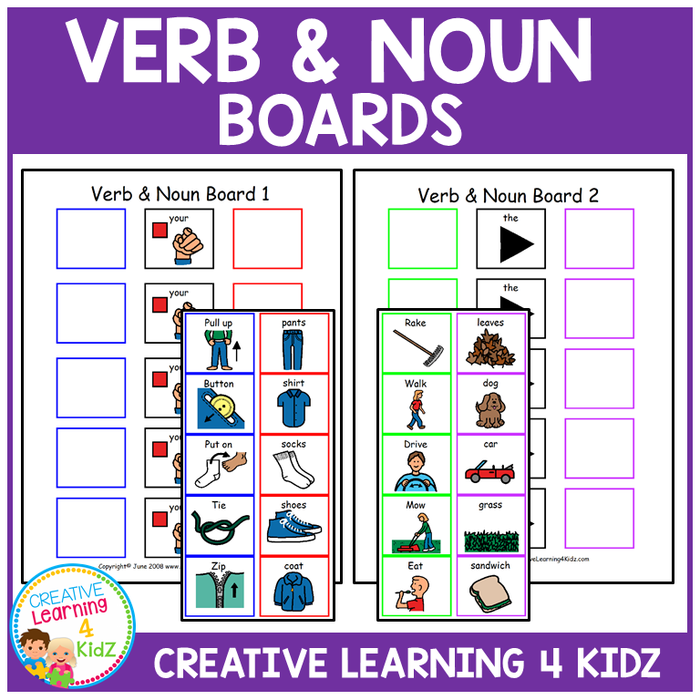 Verb & Noun Sentence Boards