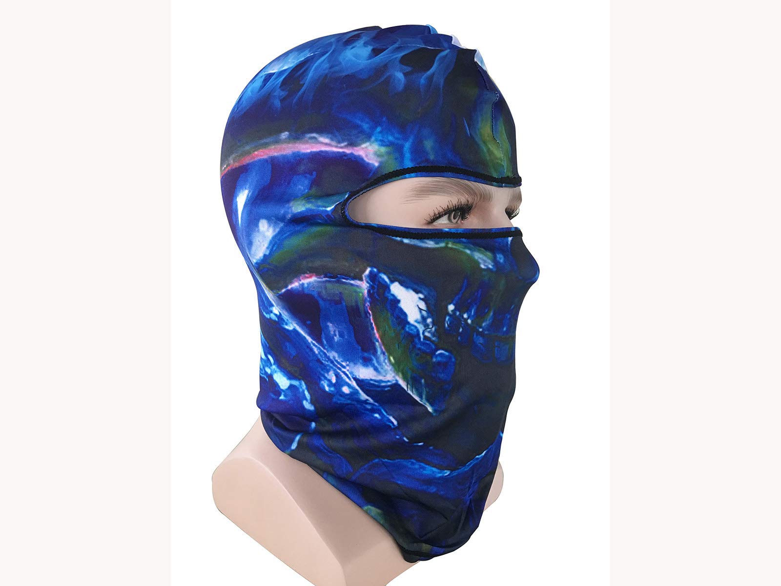 Face Shield Face Mask Helmet Summer Sun Hood Neck Gaiter, Balaclava for Ourdoor Activities, Cycling, Hiking, Fishing (Blue)