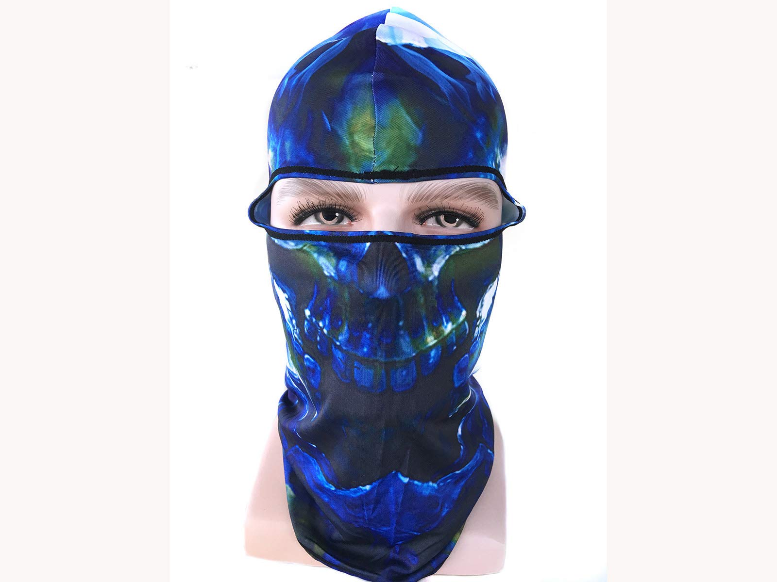 Face Shield Face Mask Helmet Summer Sun Hood Neck Gaiter, Balaclava for Ourdoor Activities, Cycling, Hiking, Fishing (Blue)