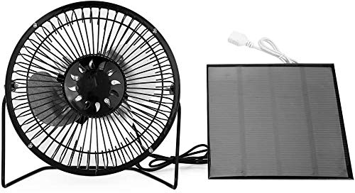 Solar Panel Powered Fan, 4.5W 6V USB Solar Panel Powered Mini Portable Fan Solar Mini Exhaust Fan for Cooling Ventilation Home Travelling Fishing