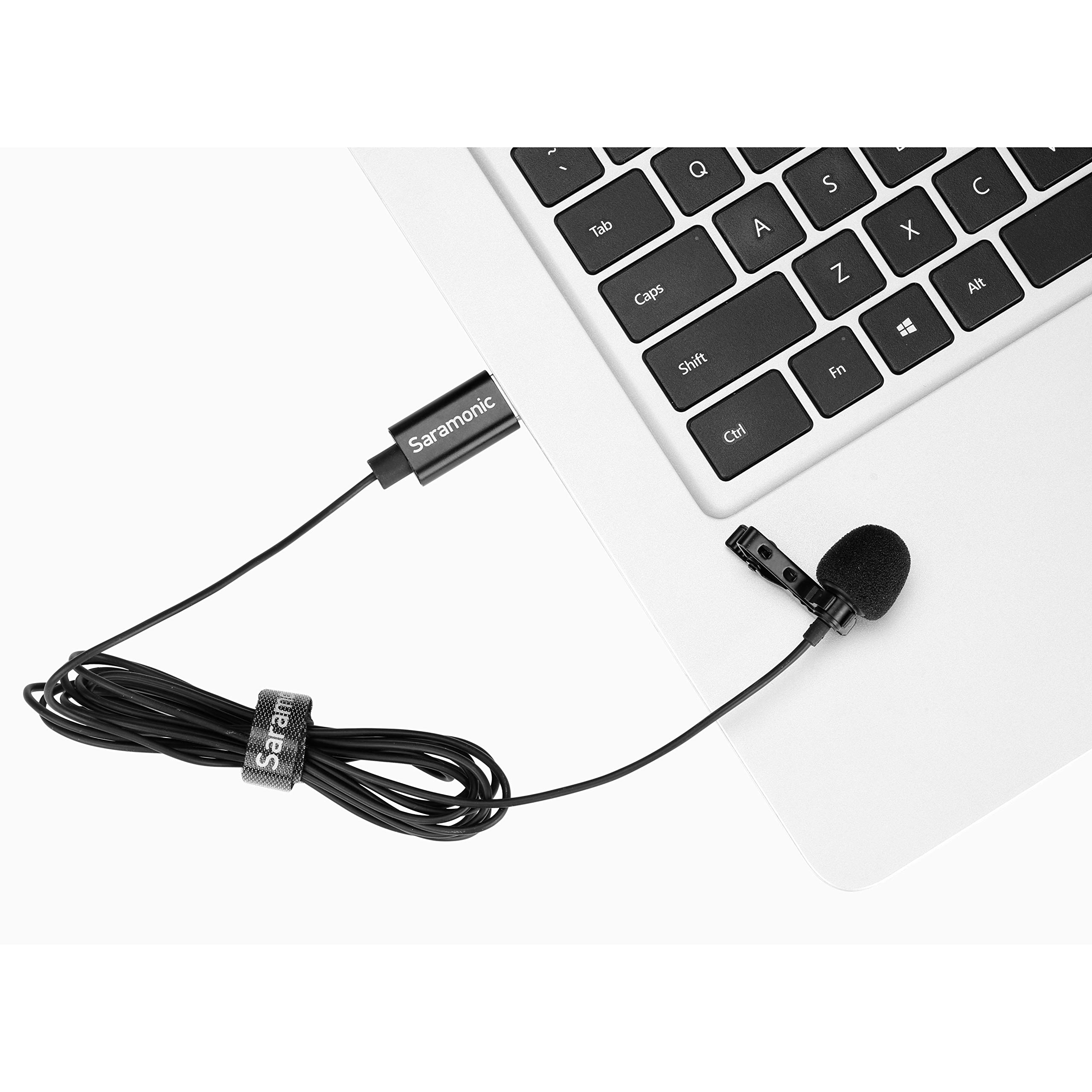 Saramonic Lavalier Mic with USB-A Connector for Computers with 6.56' (2m) Cable (SR-ULM10), Black