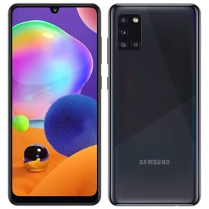 SAMSUNG Galaxy A31-128GB / 4GB - A315G/DSL Unlocked Dual Sim Phone w/Quad Camera 48MP+8MP+5MP+5MP GSM International Version (Prism Crush Black)