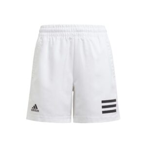 adidas unisex-child B Club 3-Stripes Shorts White/Black Large