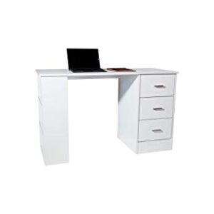 OneSpace Monroe 3 Shelve Computer Desk, White