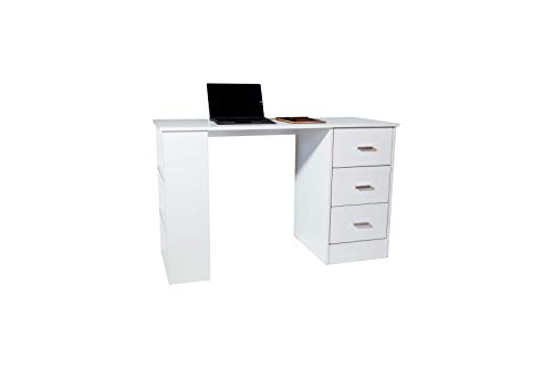 OneSpace Monroe 3 Shelve Computer Desk, White