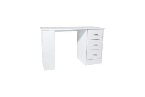 OneSpace Monroe 3 Shelve Computer Desk, White