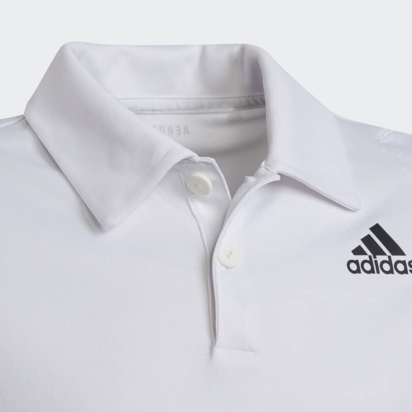 adidas unisex-child B Club Polo White/Black Medium