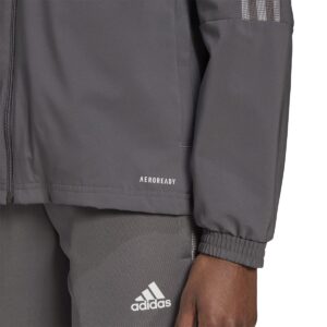 adidas womens Tiro 21 Windbreaker Team Grey Medium