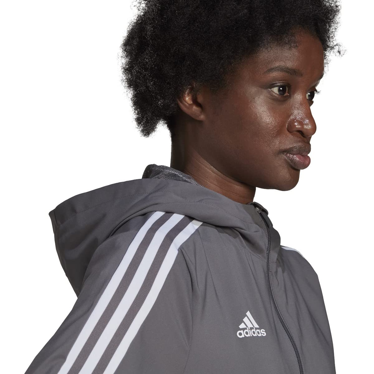 adidas womens Tiro 21 Windbreaker Team Grey Medium