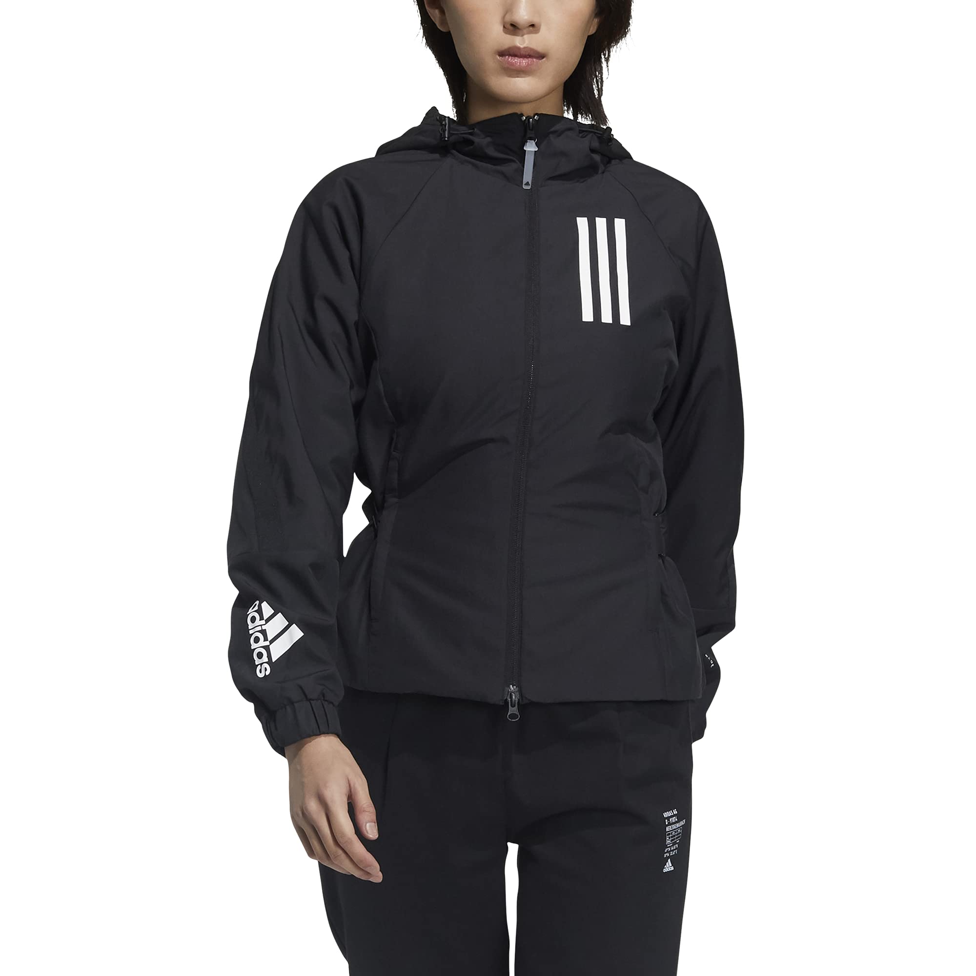 adidas,Womens,W.N.D. Jacket,Black/Black,Small