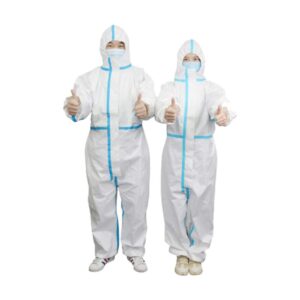 protective overalls disposable coveralls for full protection with reinforced isolation seam elastic cuff and hood (xl)