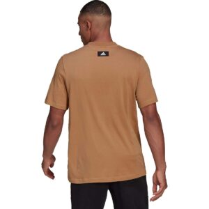 adidas mens BIC Badge of Sport Tee Cardboard Small