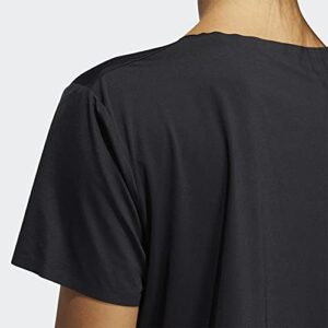 adidas womens Elevated Training Tee Black Small