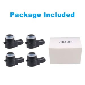 JDMON Compatible with 4Pcs Reverse Backup Parking Sensor Chevy Cadillac GMC Silverado1500 Avalanche Tahoe Escalade Rear Assist Parking Sensor Replaces 15239247,25961321,25962147,20908127,25961317