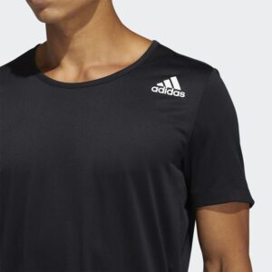 adidas mens Aero Flow PB Tee Black Small