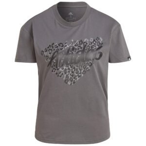 adidas womens leo graphic tee grey x-small