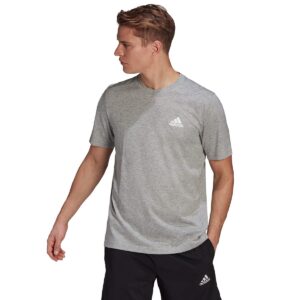 adidas mens FR Tee Medium Grey Heather/White X-Large