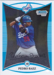 2008 bowman chrome pedro baez rc rookie card