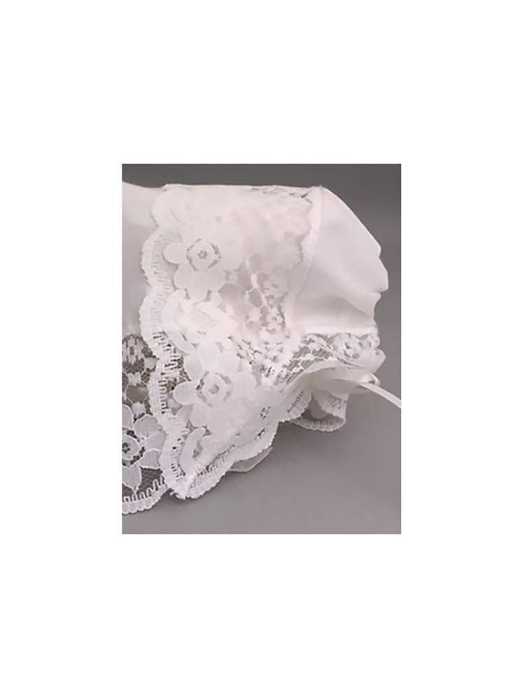 Glorious Lace Keepsake Irish Handkerchief Bonnet